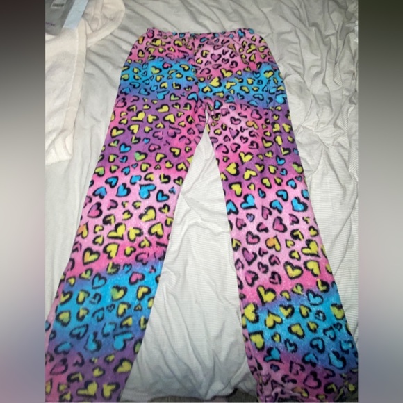 Intimates & Sleepwear | Heart Leopard Print Pj Pants | Poshmark